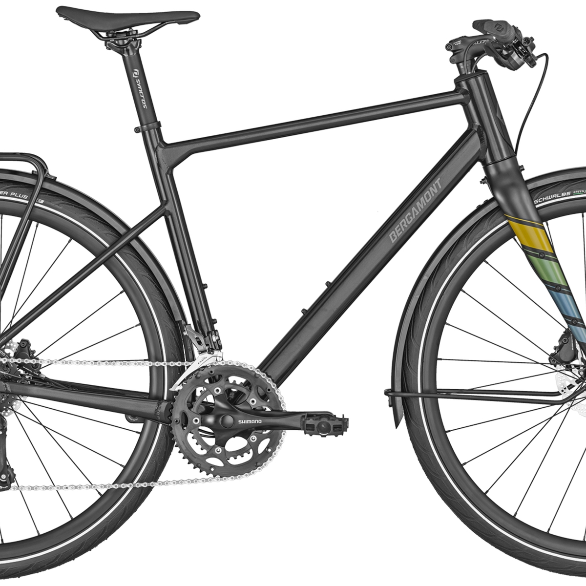 Bergamont Sweep 4 EQ | Citybike | shiny flaky black & bikester.at